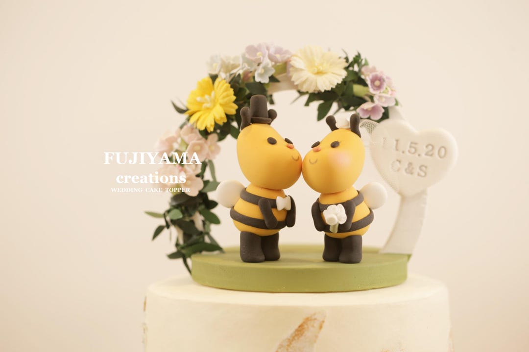 Kissing Bees Wedding Cake Topper,bee Cake Topper,ladybug Cake Topper ...