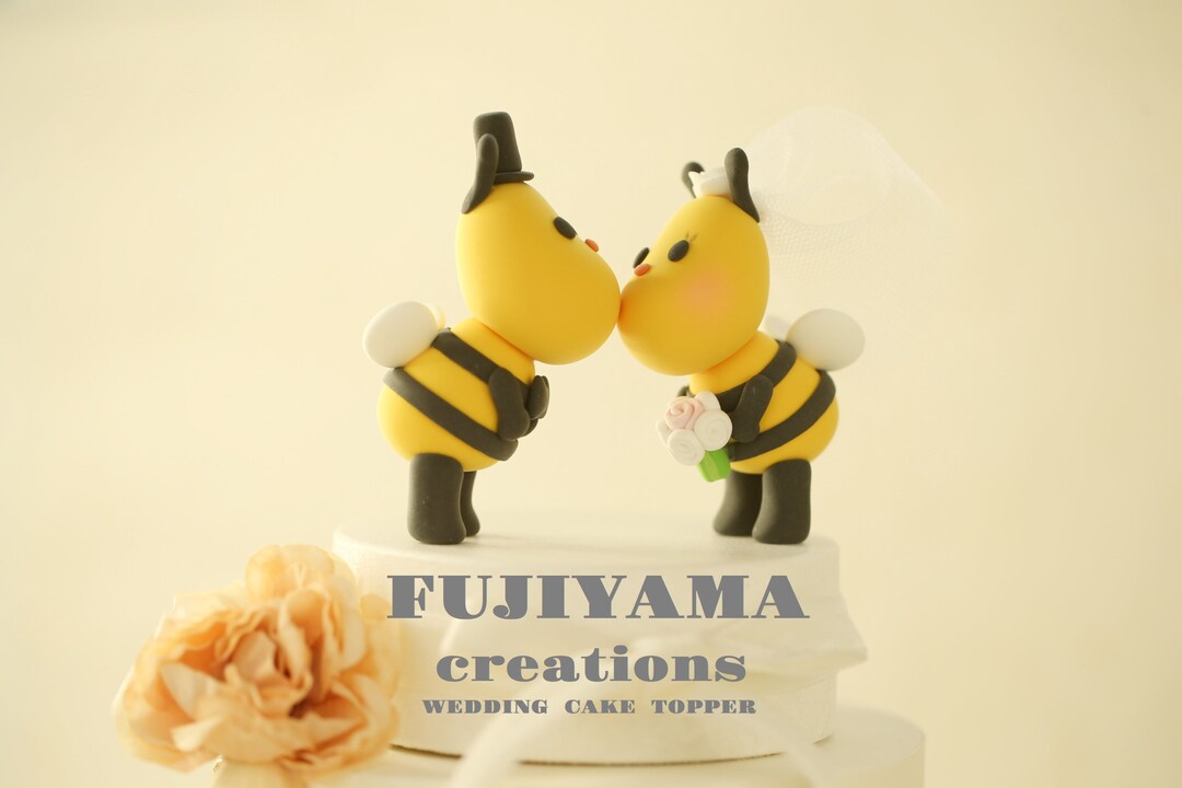 Kissing Bees Wedding Cake Topper,bee Cake Topper,ladybug Cake Topper ...