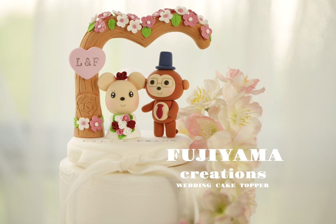 Monkey and Mouse Wedding Cake Topper,monkey and Mice Cake Topper ...