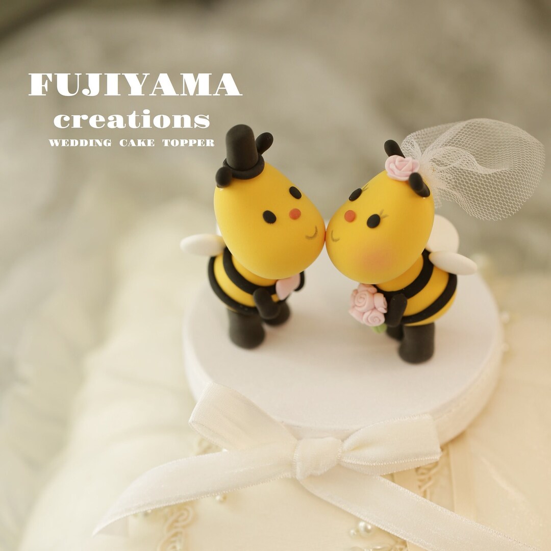 Kissing Bees Wedding Cake Topper,bee Cake Topper,ladybug Cake Topper ...