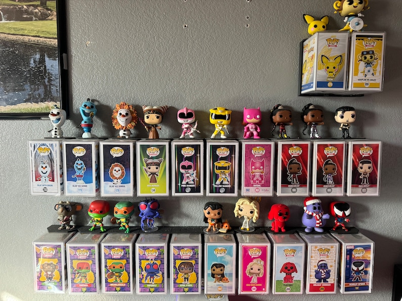 Floating Funko Pop Wall Mount Interlocking Mount Self Aligning ...