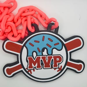 Ice Cream Drip MVP Custom Logo Baseball Softball Chain Swag Turnover ...