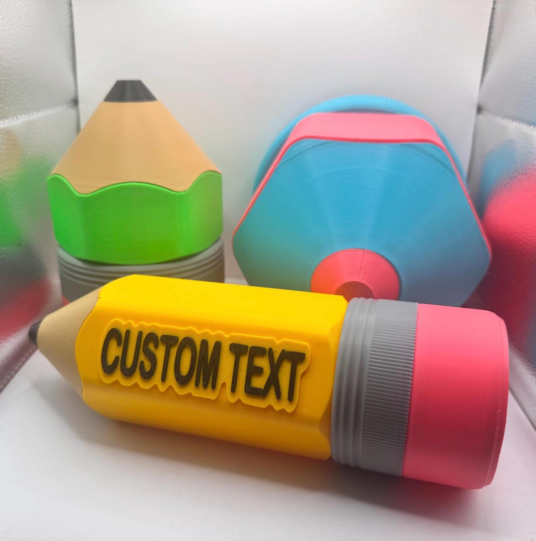 Custom Pencil Container Stash Container - Etsy
