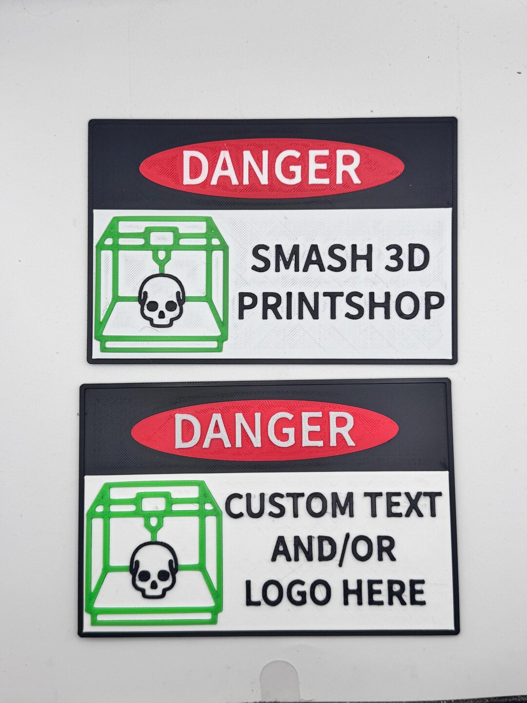 Custom Logo or Text Danger Sign - Etsy