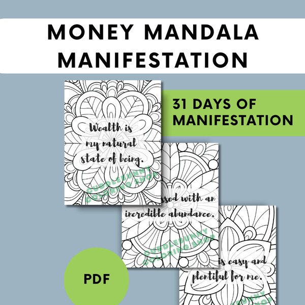 Manifestation Coloring Page - Etsy