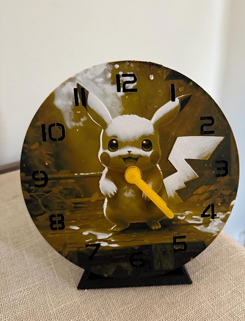 Pikachu Clock 3d Printed - Etsy