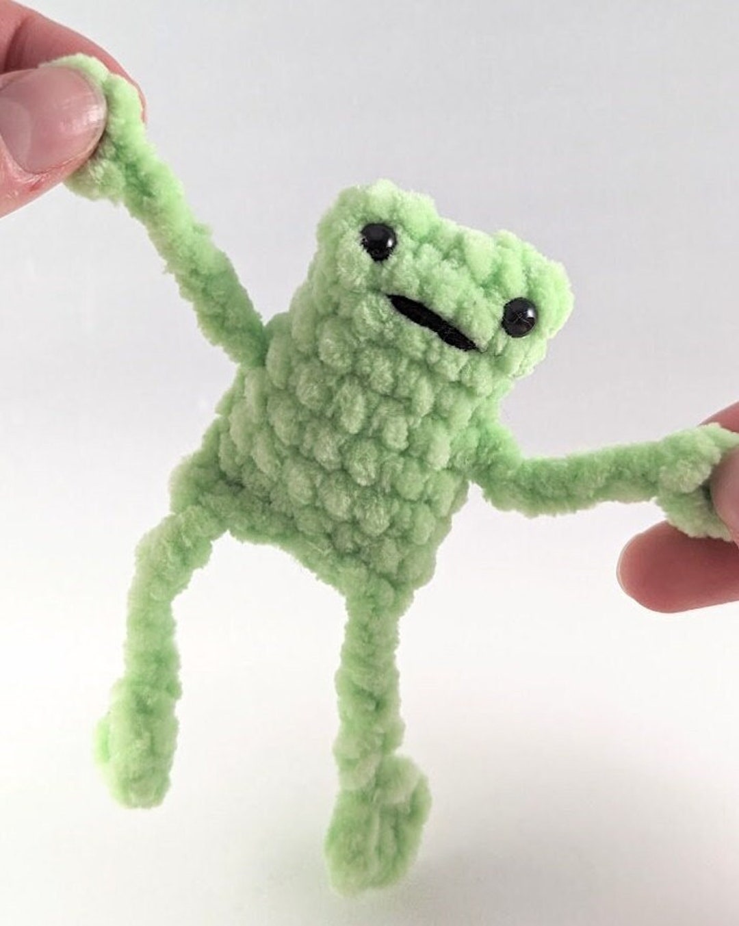 Crochet Froggie Plushie, Crochet Plush Frog, Gift for Kid, Frog Toy ...