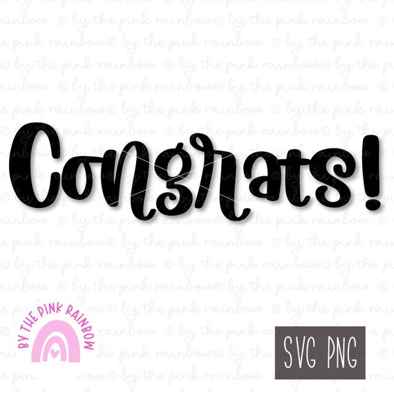 Congrats SVG Style 2 Congrats Cut File Congrats Clipart - Etsy