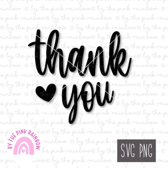 Thank You SVG Thank You Cut File Thanks Digital Download | Etsy