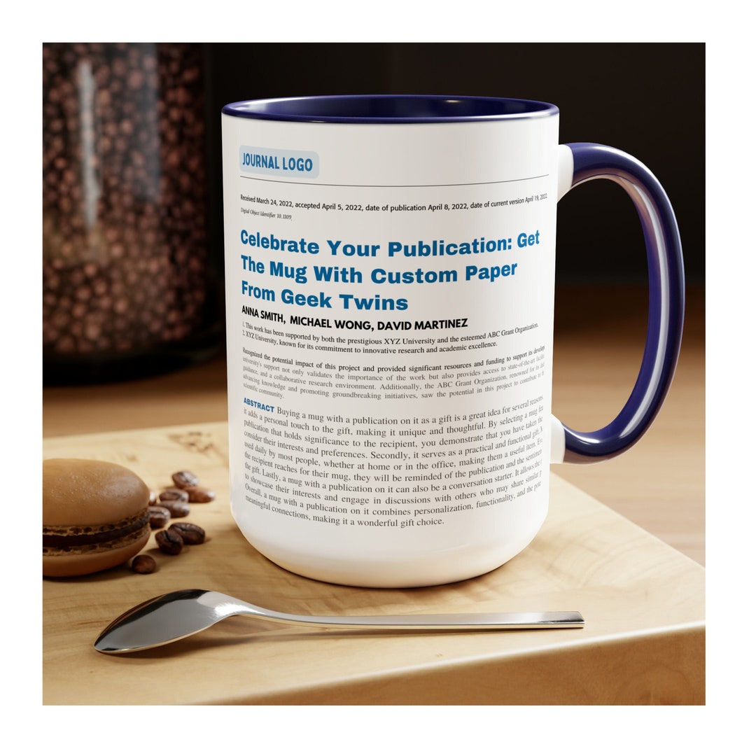 Custom Publication Mug Scientific Paper Science Phd Student Gift Phd ...