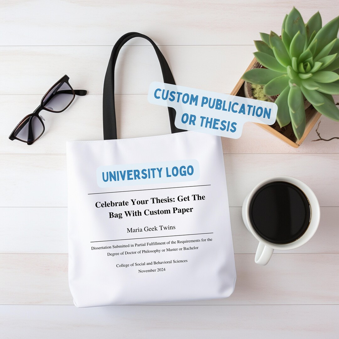 Custom Thesis Bag: Unique Graduation Gift Students, Master Bachelor ...