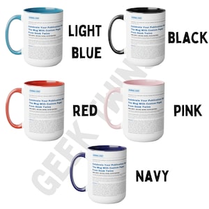 Publication Mug, Custom Quote, Phd Student Gift, Phd Graduation Gift ...