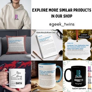 Publication Mug With QR Code, Phd Student Gift, Phd Graduation Gift ...