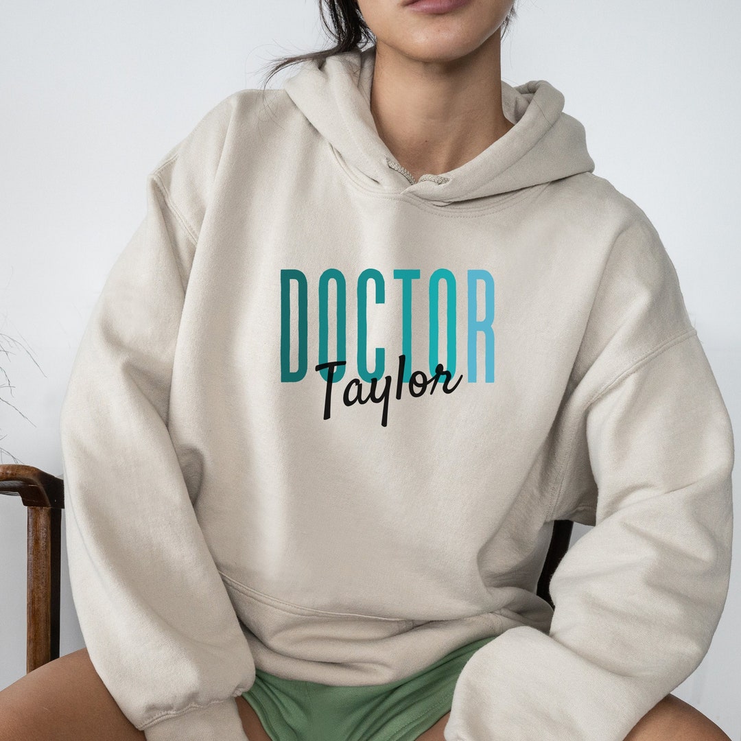 Personalized Doctor Sweatshirt, Custom PHD Gift, New Doctor Sweater ...