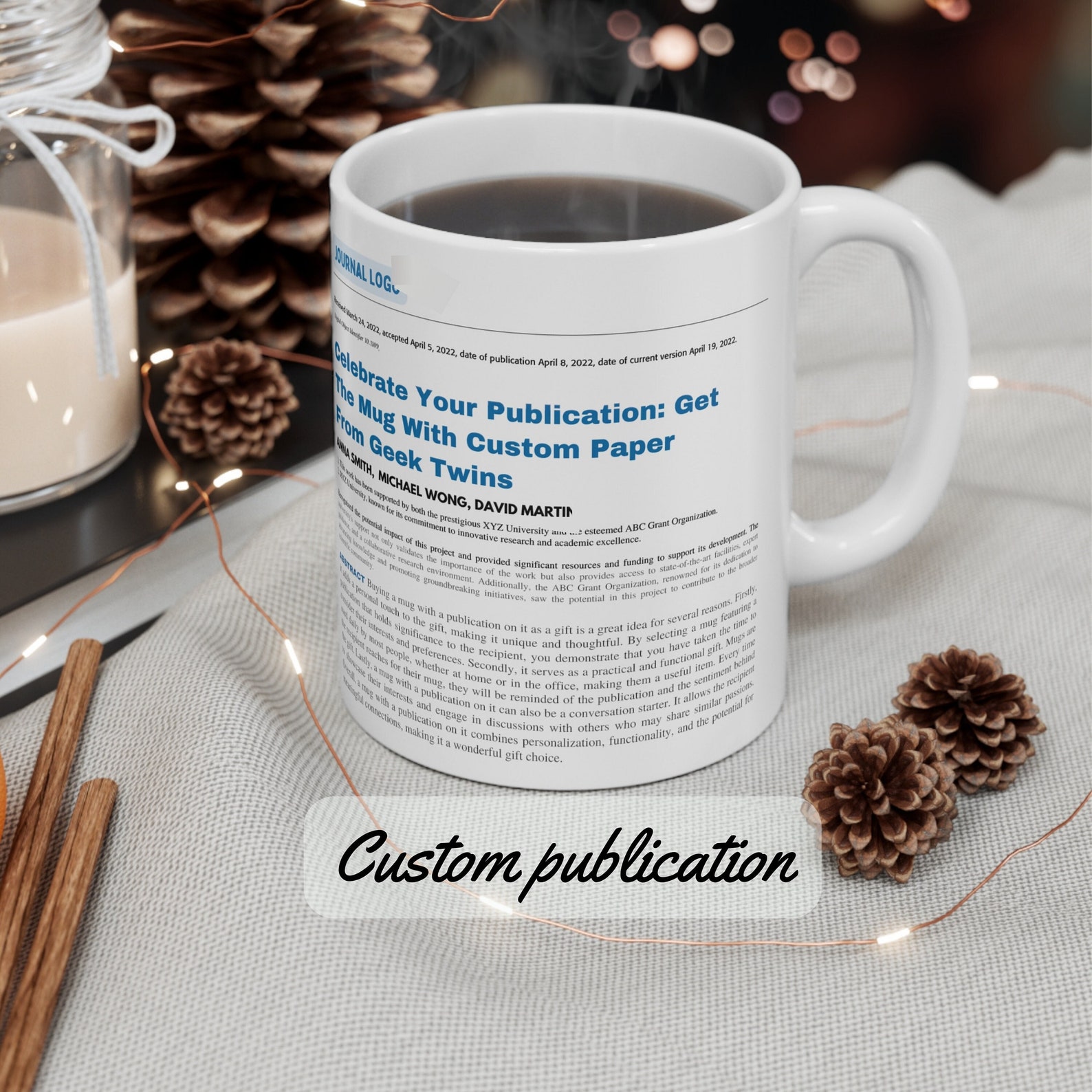 Publication Mug, Custom Quote, Phd Student Gift, Phd Graduation Gift ...