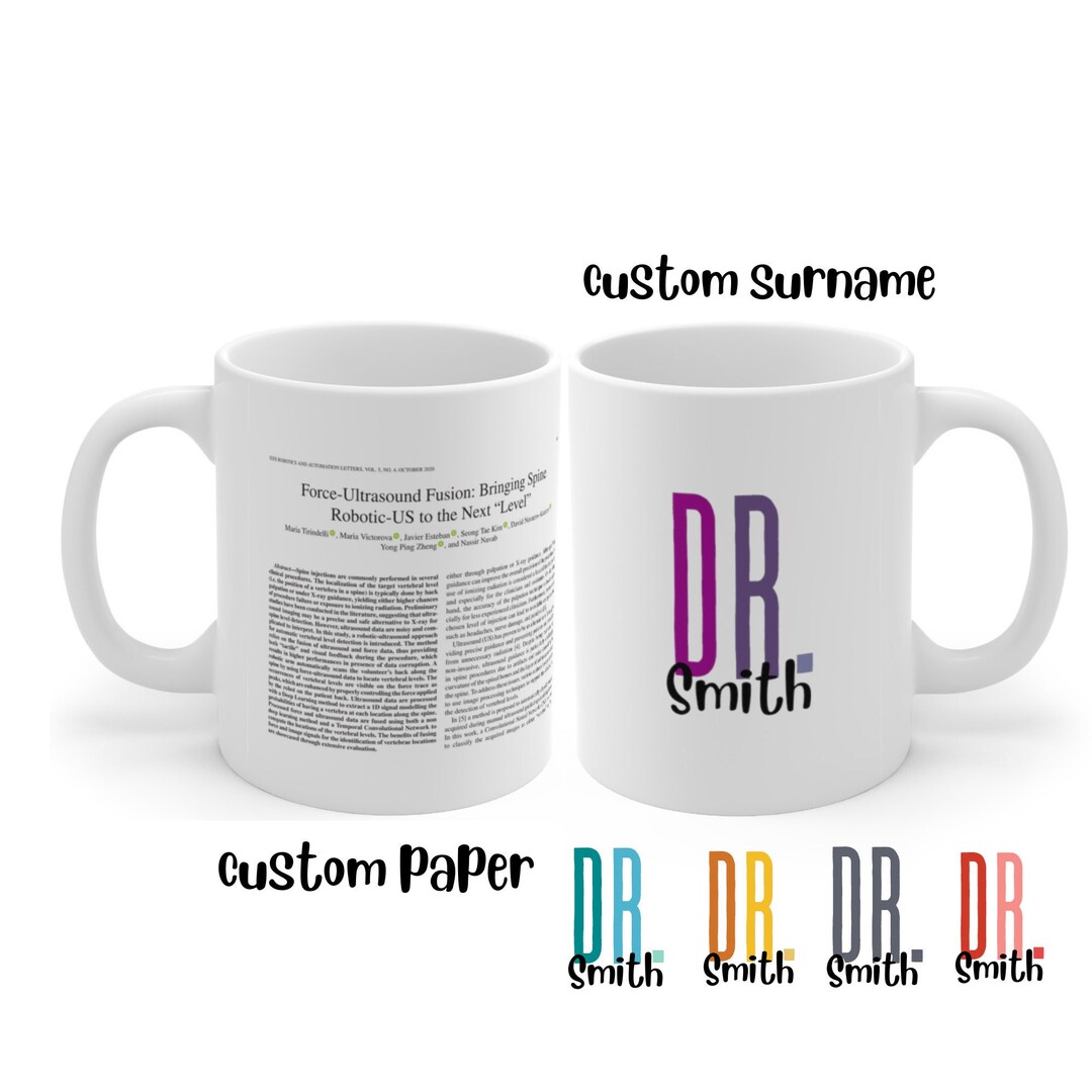 Publication Mug, Custom Phd Mug, Phd Student Gift, Grad School Gift ...