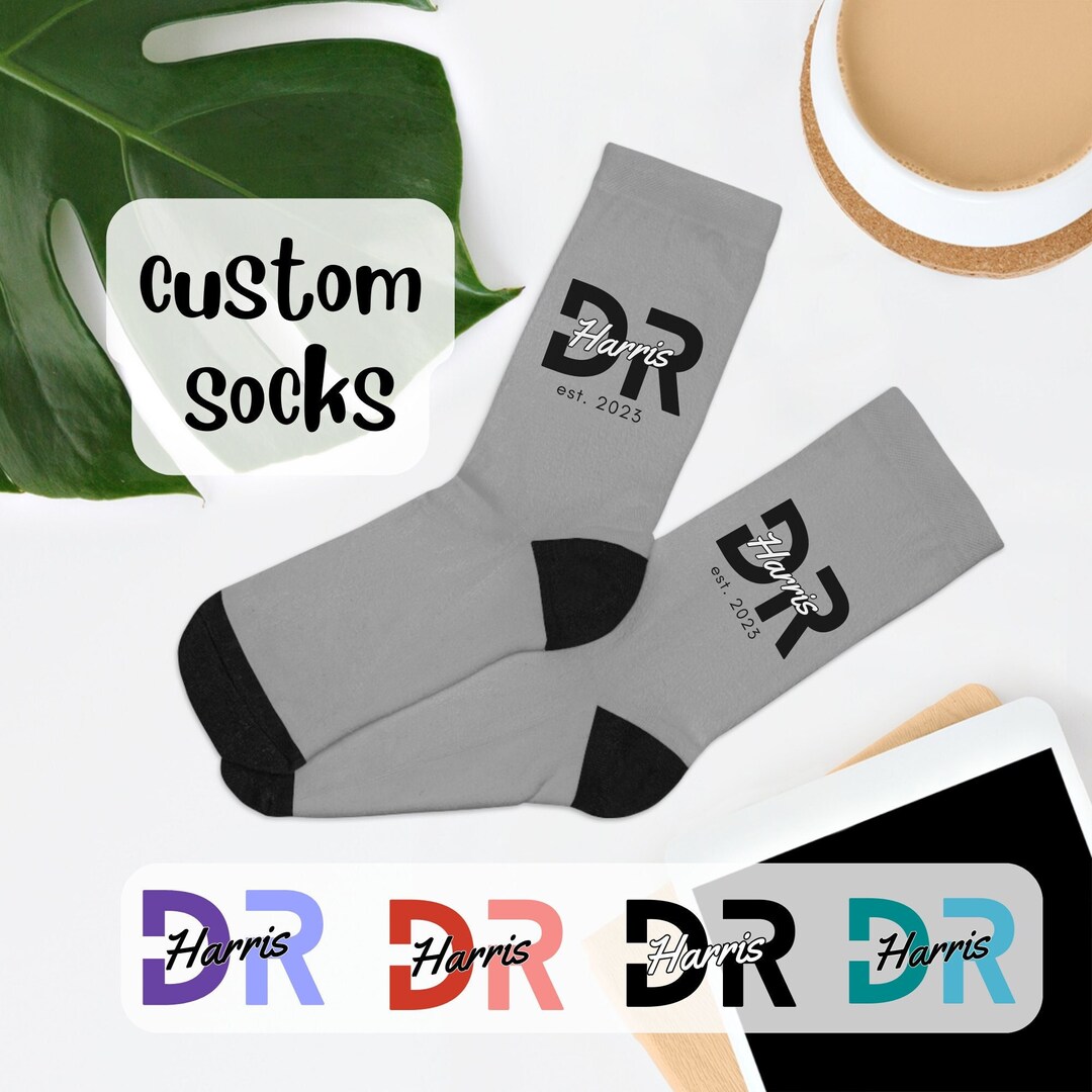 Doctor Socks With Custom Surname | Doctor Gift, Medical School ...