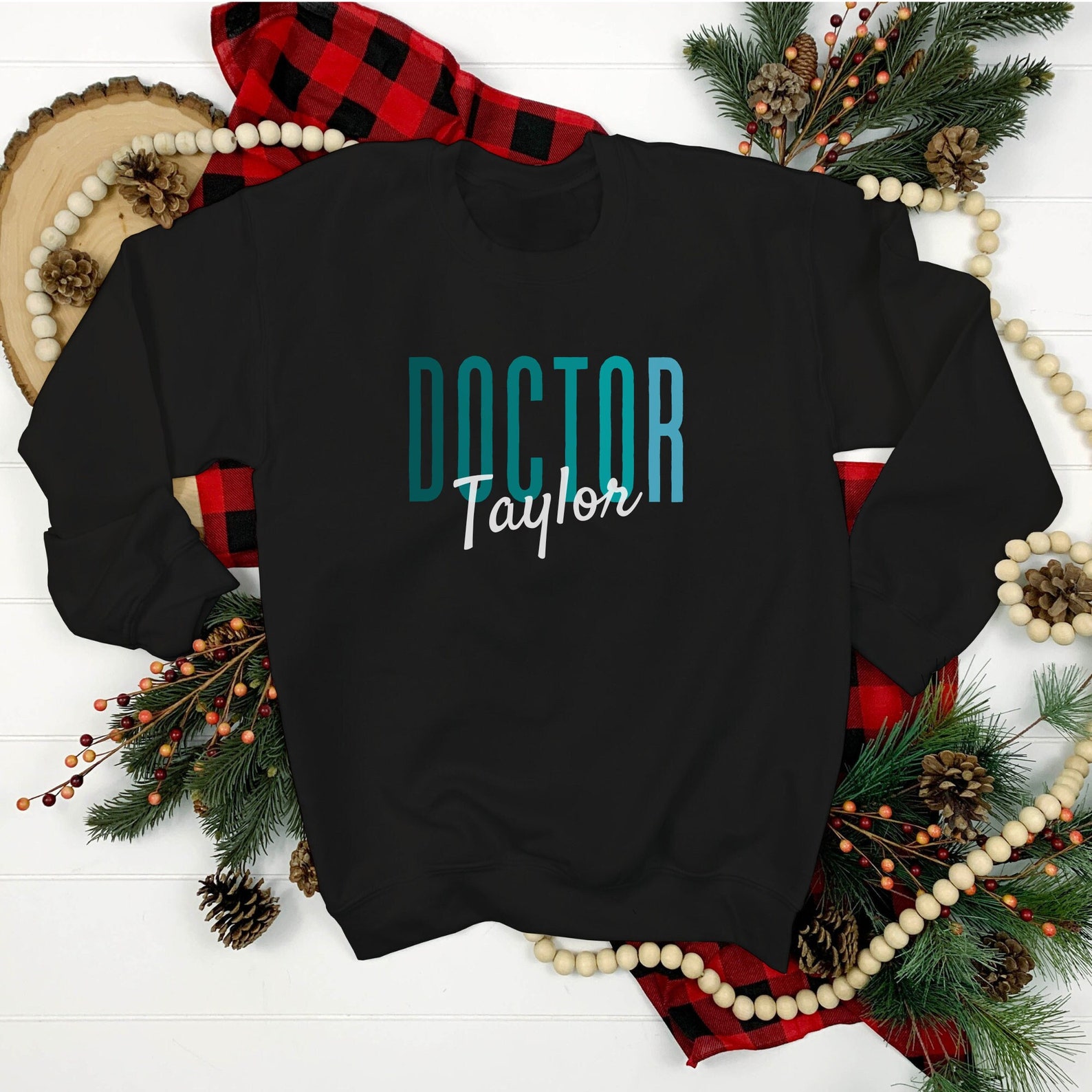 Personalized Doctor Sweatshirt Custom PHD Gift New Doctor - Etsy