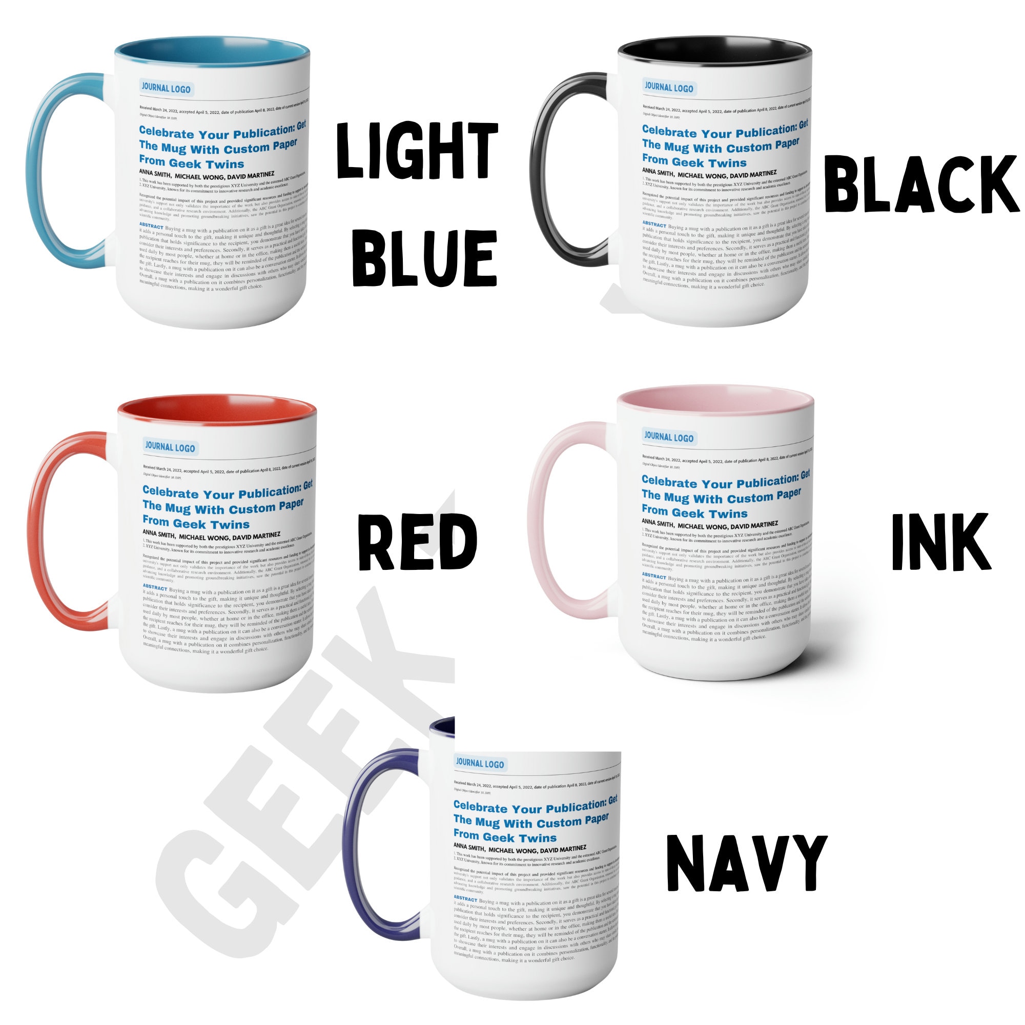 Custom Publication Mug Scientific Paper Science Phd Student Gift Phd ...