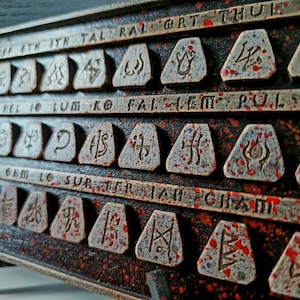 Diablo 2 Plywood Runes Plate / Sign / Laser Cut/ Stand for 3mm, 1.8 ...