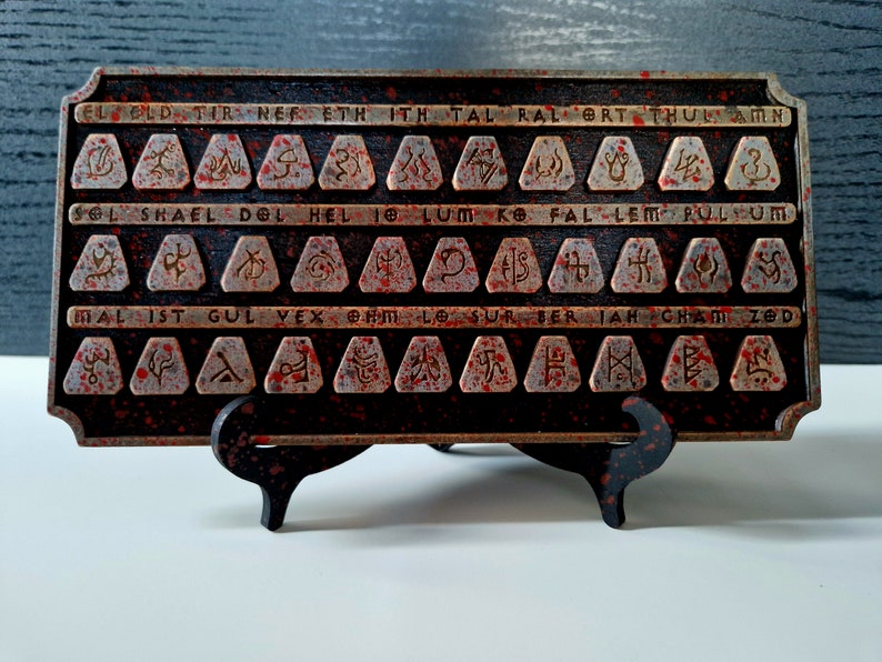 Diablo 2 Plywood Runes Plate / Sign / Laser Cut/ Stand for 3mm, 1.8 ...