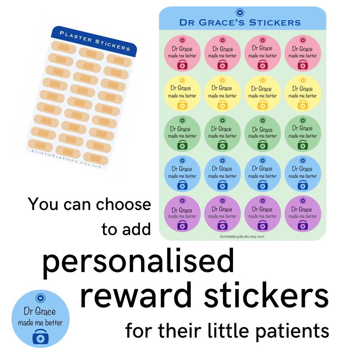 Plaster Stickers for Kids Doctor Set Plaster Bandaid - Etsy