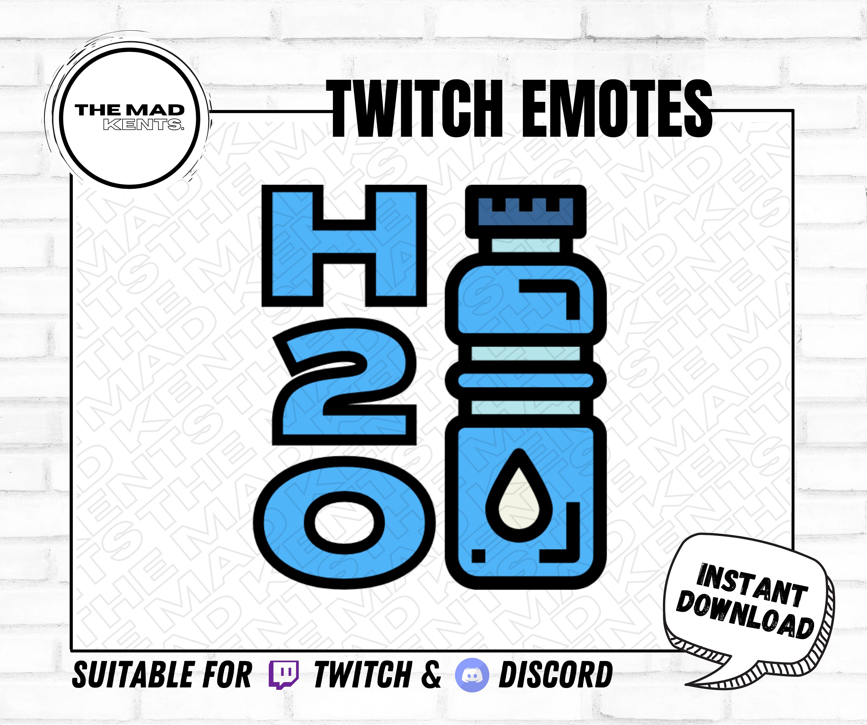 Twitch Discord Emote H2O Hydrate Water Bubble Text Etsy twitch-discord-emote-h2o-hydrate-water-bubble-text-etsy