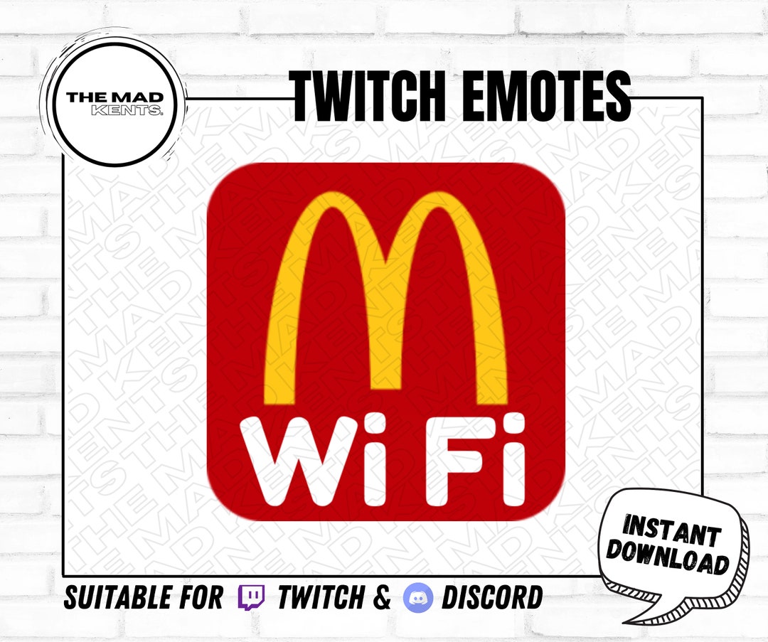 Mcdonalds Wifi Emote | Twitch, Discord, Youtube (digital Download) Wi ...