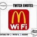 Mcdonalds Wifi Emote | Twitch, Discord, Youtube (digital Download) Wi ...