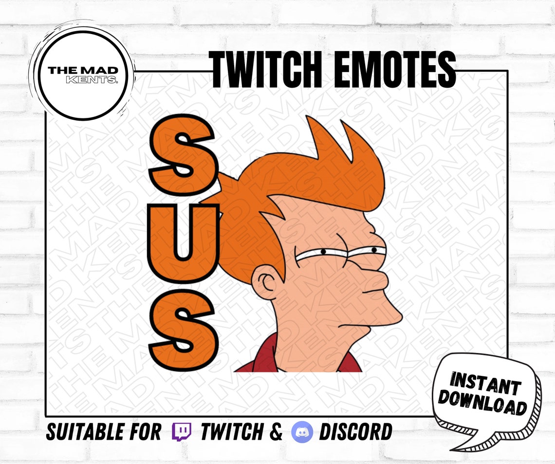 Sus Fry | Twitch Emote | Youtube Emote | Discord Emote | Streamer Emote ...