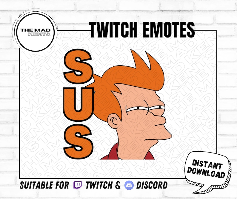 Sus Fry | Twitch Emote | Youtube Emote | Discord Emote | Streamer Emote ...