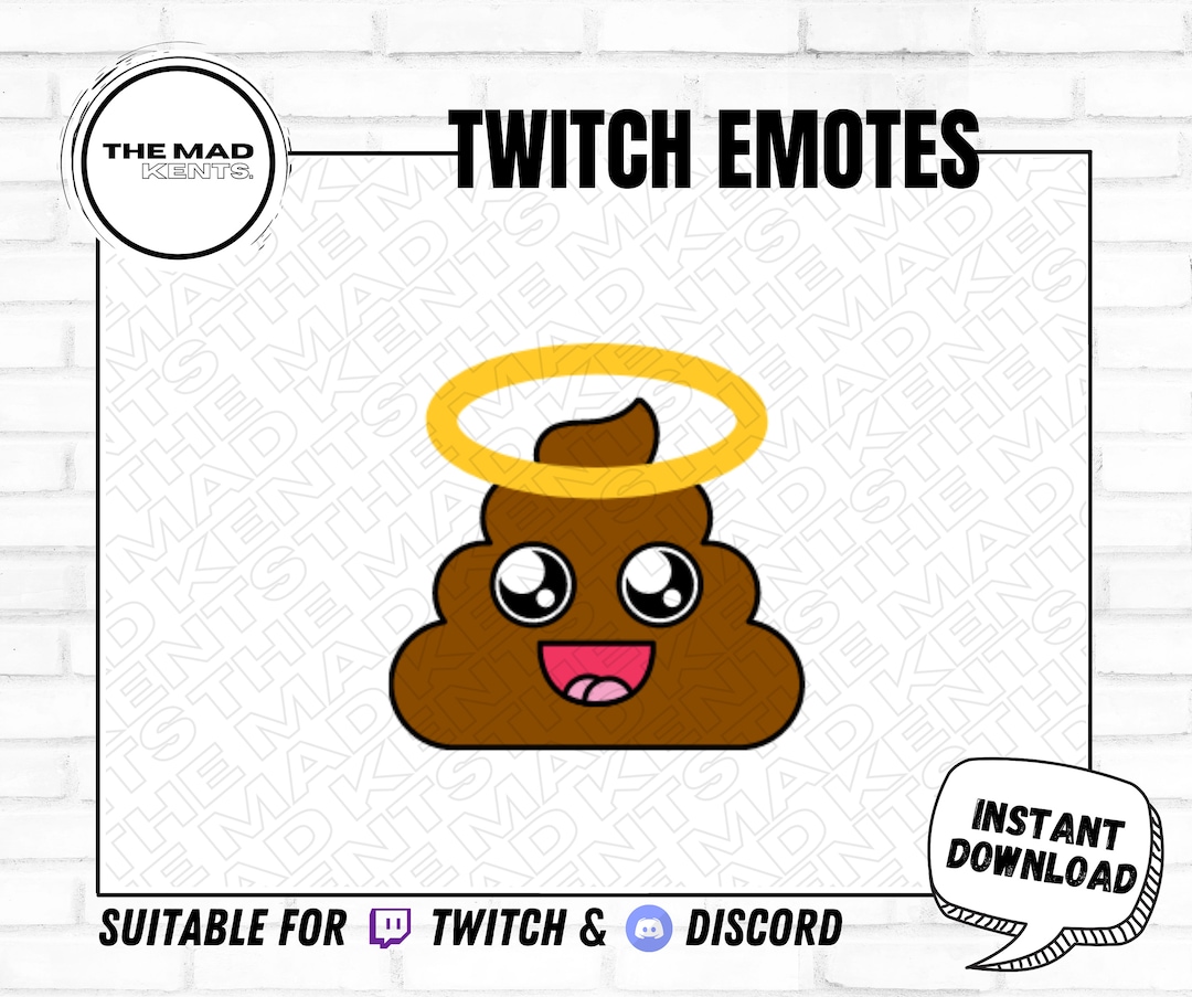 Holy Poop / Poop Emoji / Twitch and Discord Emote / Funny Poo - Etsy UK