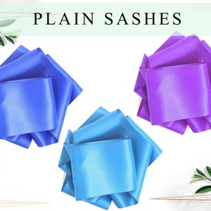 Plain Blank Sashes - 10, 25, 50 & 100 Packs Plain Sash Blank Sash ...