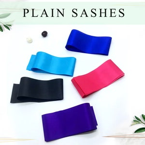 Plain Blank Sashes - 10, 25, 50 & 100 Packs Plain Sash Blank Sash ...
