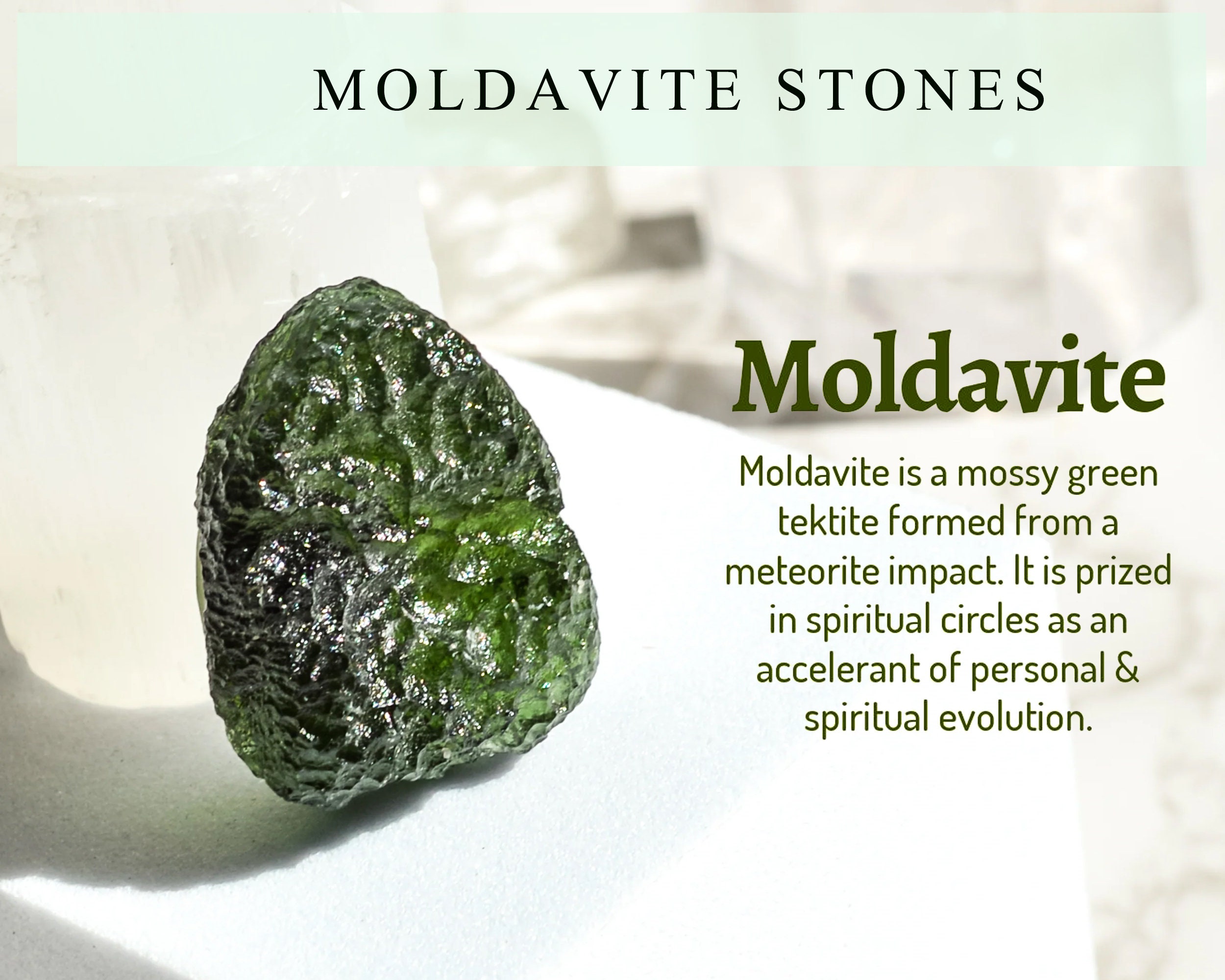 Moldavite Gem