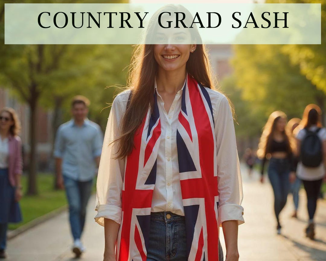 Your Country Flag Graduation Stoles - Customized Country Flag ...