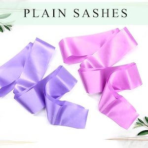 Plain Blank Sashes - 10, 25, 50 & 100 Packs Plain Sash Blank Sash ...