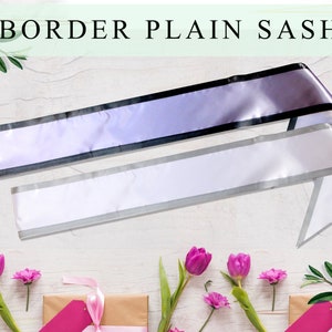 10, 25, 50 & 100 Packs Plain Sash Blank Sash Ribbon Sashes Decorate ...