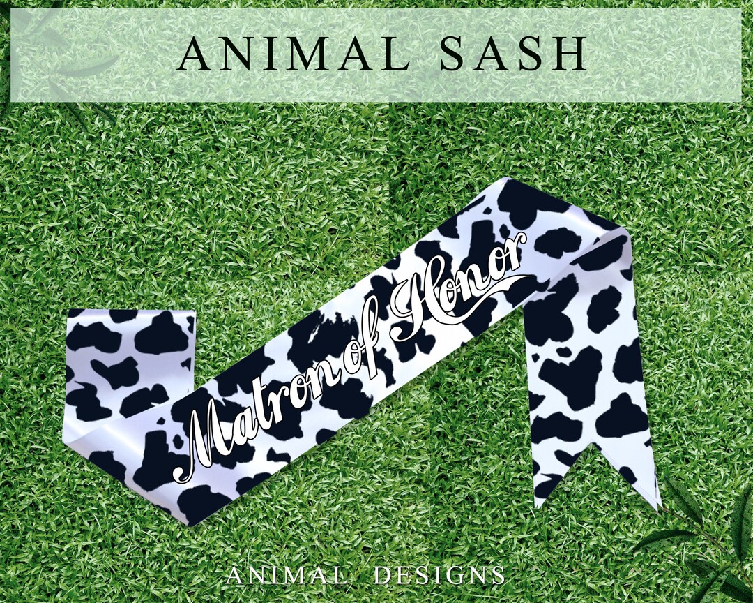 Leopard Bachelorette Sash Bridal Shower Sash Bride to Be Sash Leopard ...