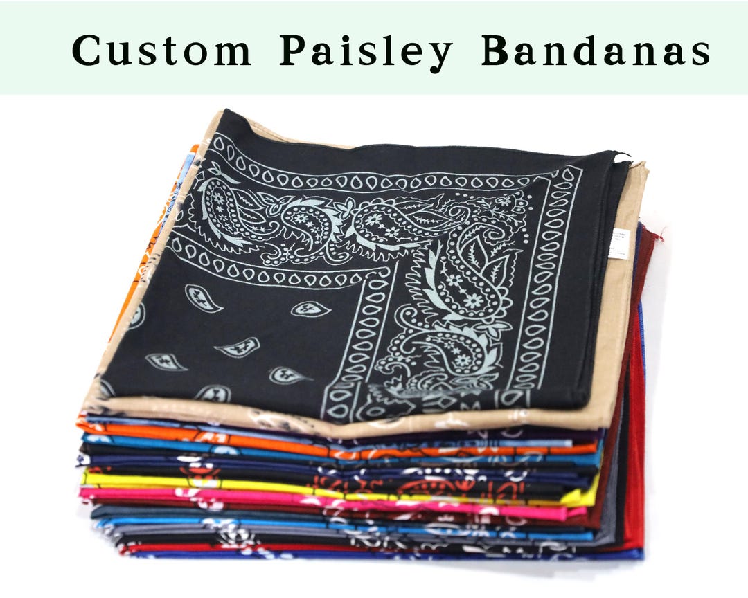 Customizable Bandana Personalized Bandana Custom Bandana Custom Name ...