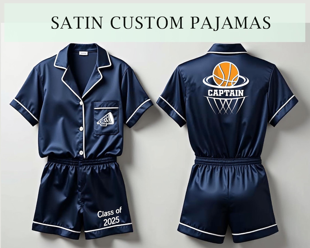 Customized Cheer Team Pajama Sets Custom Cheerleader Pjs Personalized ...