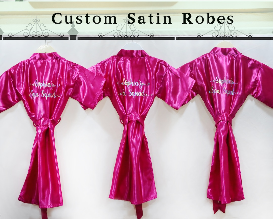 Personalized 6XL Robes Customized Robes Custom Bridal Robe Bridesmaid ...