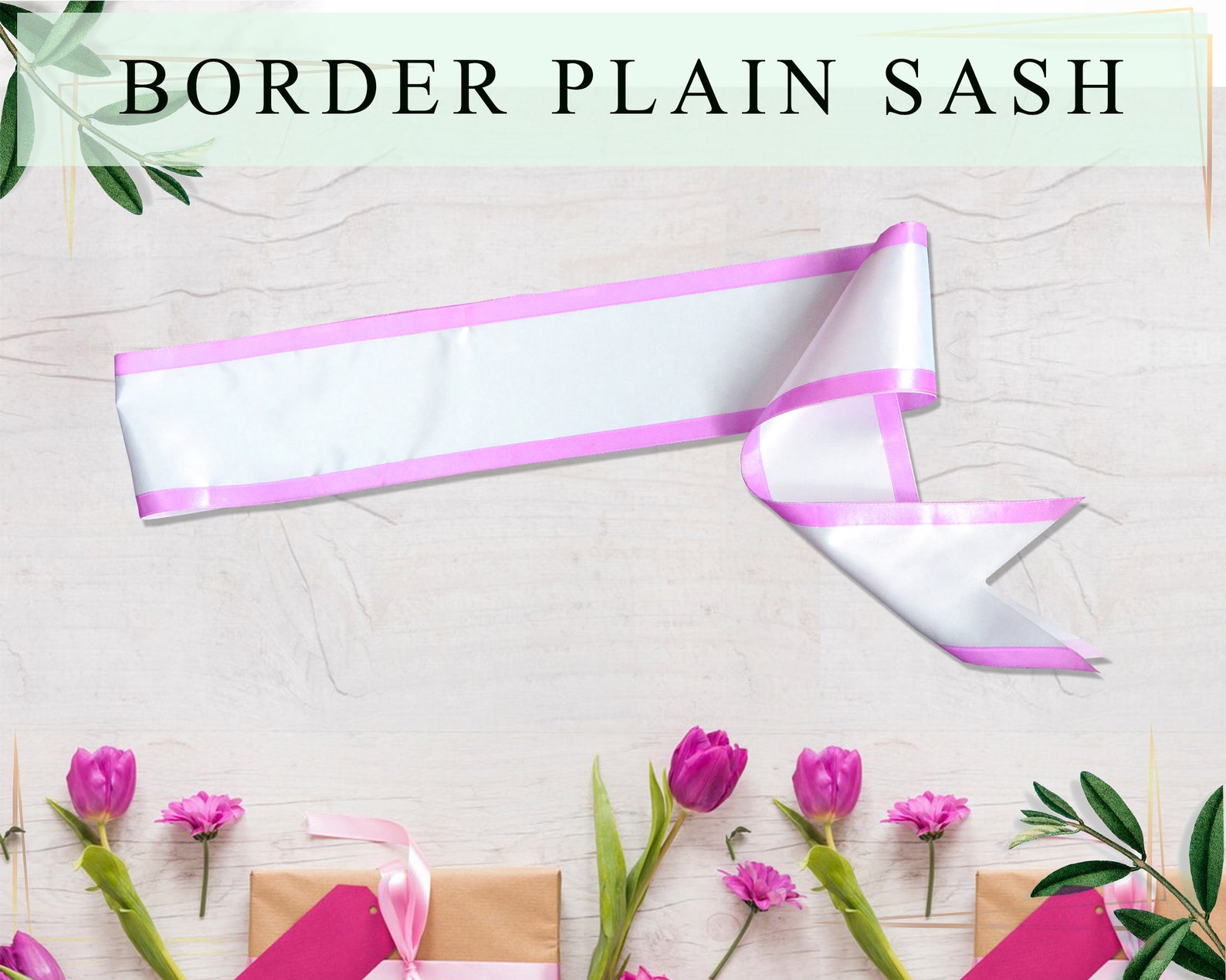 10 25 50 & 100 Packs Plain Sash Blank Sash Ribbon Sashes - Etsy