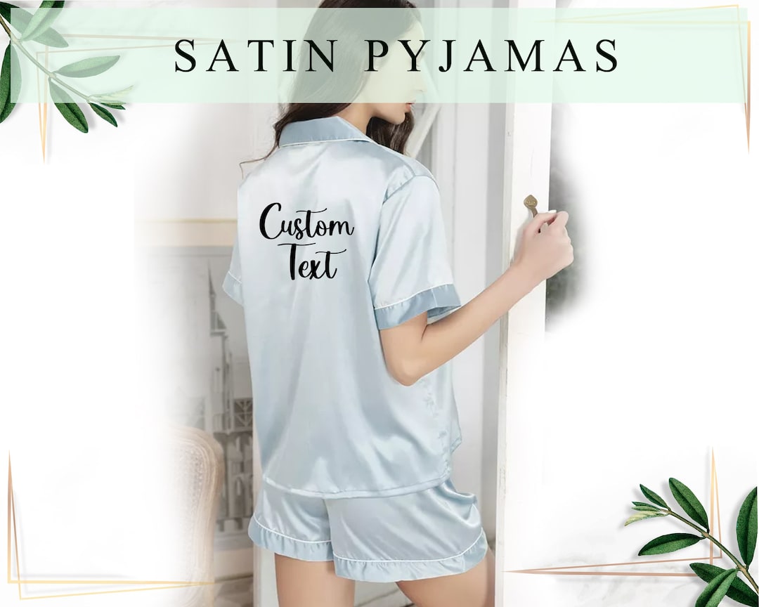 Custom Pajama Set Personalized Pajamas Bridesmaid Pajama for Bride ...