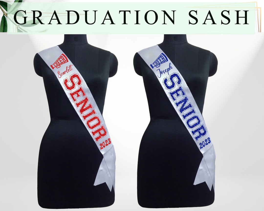 Senior Sash, Cheerleader Sash, Homecoming Sash, Graduation Sash, Class ...