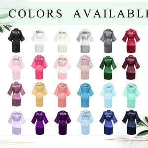Personalized Robes Set of Satin Robe Custom Robes Customized - Etsy