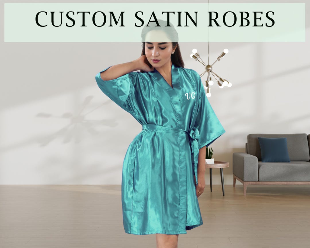 Personalized Bride Robes | Flower Girl Satin Robes | Bridal Robes ...