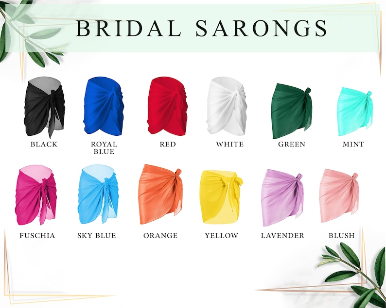 Customized Sarongs Beach Wrap Bachelorette Party Swim Cover up - Etsy