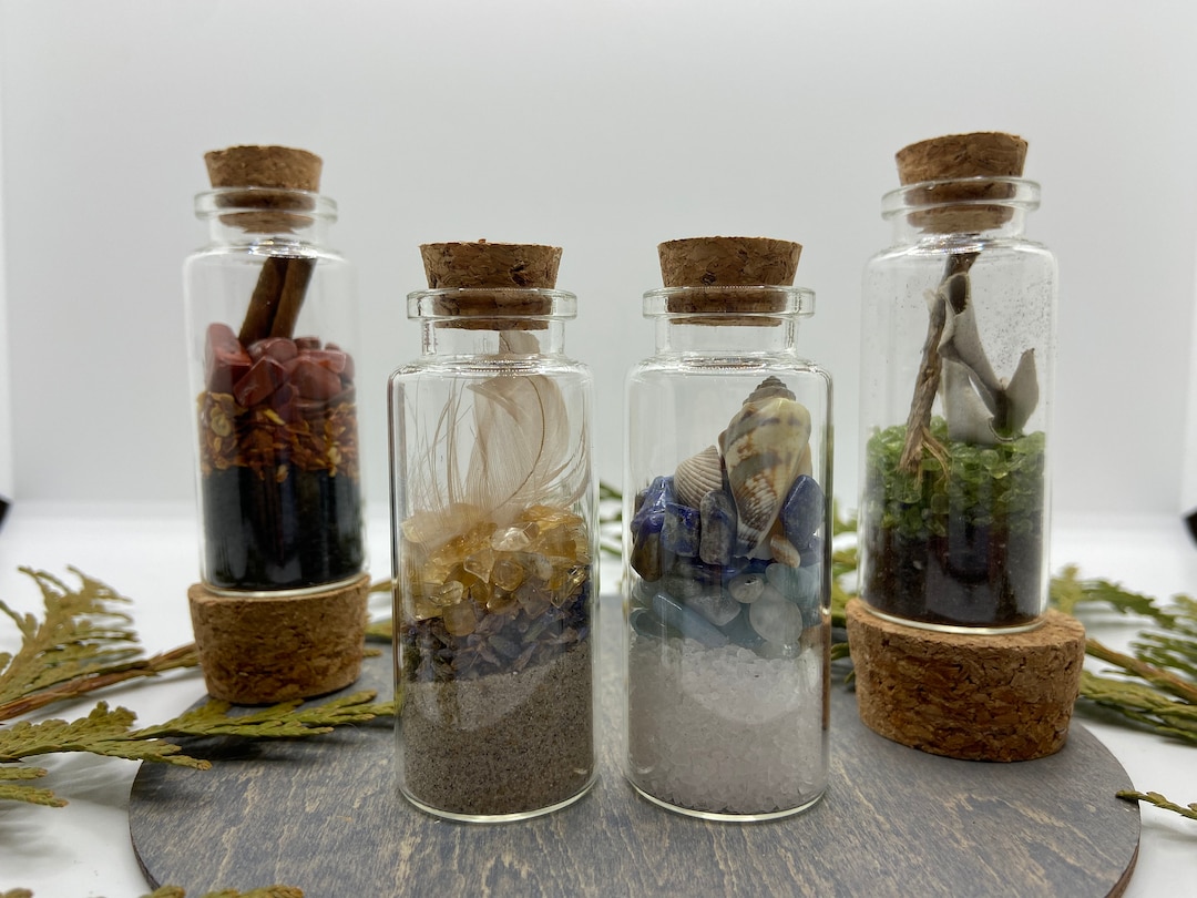 Element Jars - DIY Earth, Air, Fire, Water - Etsy