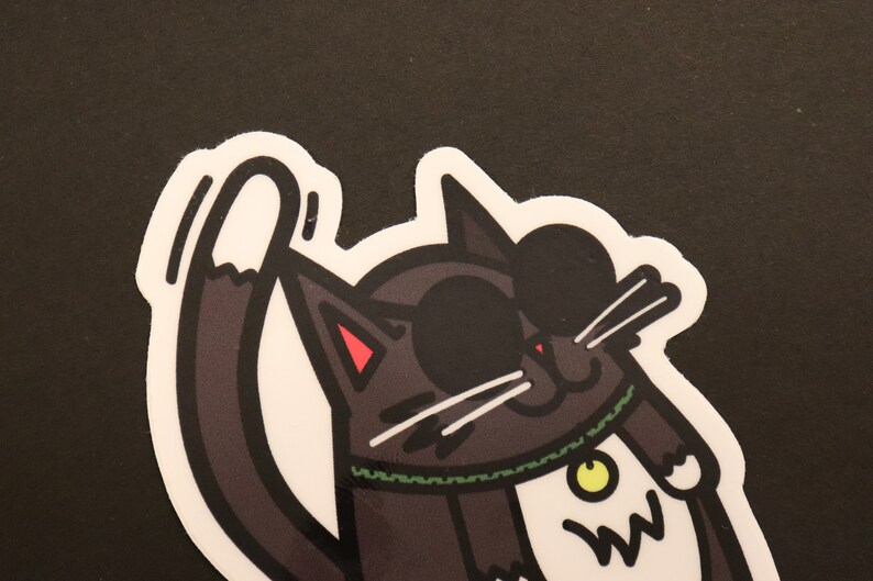 Holographic Cat Stickers for Cat Lovers Die Cut Stickers for Hydroflask ...
